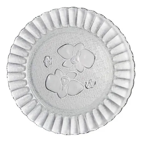 Plato Playo Durax Orquidea 22 Cm Vidrio X6 Unidades Plato Playo Durax Orquidea 22 Cm Vidrio X6 Unidades