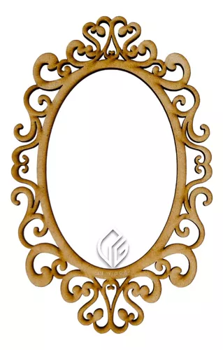 Marco Ovalado 80x60cm Vintage De Mdf | MercadoLibre