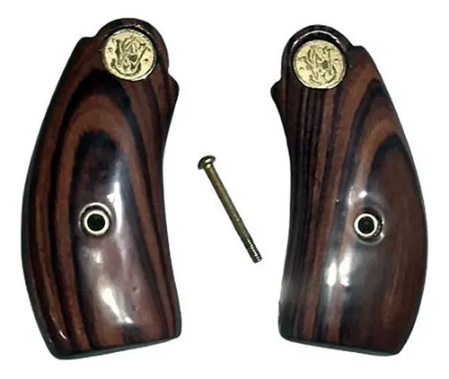 Cabo Revolver Smith & Wesson Cal.38 Marca Pequena !jacarandá | Frete grátis Cabo Revolver Smith & Wesson Cal.38 Marca Pequena !jacarandá | Frete grátis