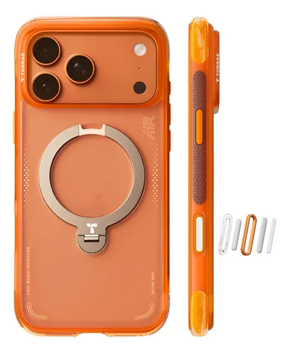 Dz Funda Torras Ostand Q3 Air For iPhone 17 Pro Max, Naranja | Meses ...