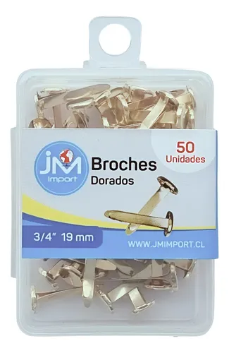 Broche Chinche Mariposa Metal 19mm Ó 25mm 45 Unidades | Cuotas sin interés