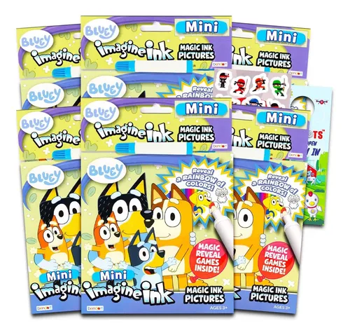 Libro De Colorear Bendon Bluey Imagine Tink Para Niños, Paqu | Envío gratis