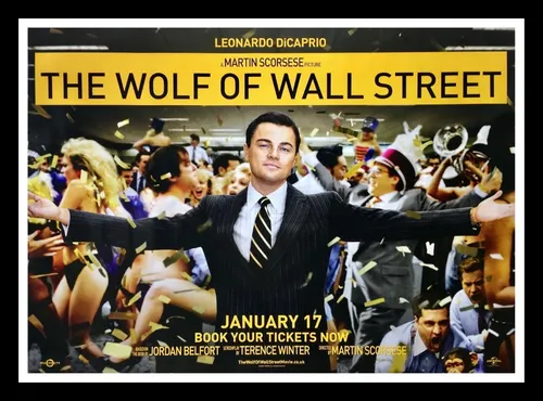 El Lobo De Wall Street Pelicula 1 Cuadro Enmarcado 45x30cm