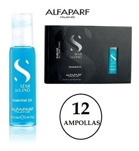 Ampollas Alfaparf Semi Di Lino Brillo Y Nutricion Caja X 12