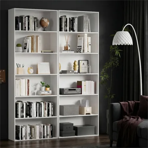 Librero Organizador Simple Modernos Madera Librero 6 Capas | Envío gratis