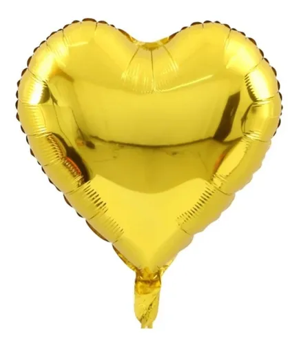 Globo Corazon Dorado Metalizado 45cm | MercadoLibre Globo Corazon Dorado Metalizado 45cm | MercadoLibre