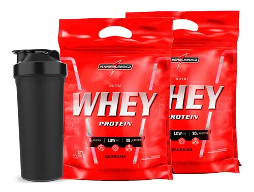 Combo 2x Nutri Whey Refill 907 G Brinde Sabor A Chocolate Integral