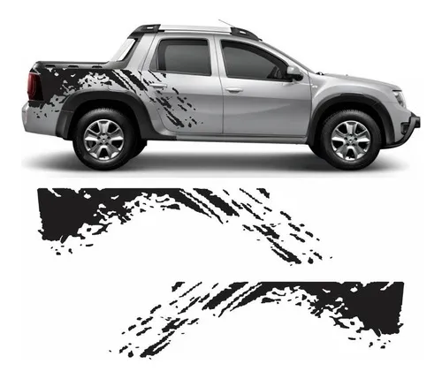 Kit adhesivo de banda lateral personalizado para Renault Duster, color ... Kit adhesivo de banda lateral personalizado para Renault Duster, color ...
