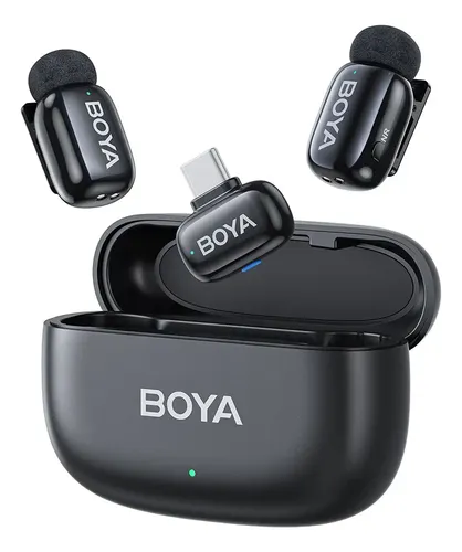 Microfone Sem Fio Boya Boya Mini-14 Usb C Lapela Preto | Parcelamento ...