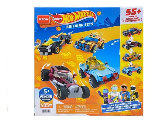 Hot Wheels Car Customizer 485 Pcs Mod Gvm13 Mega Construx Mercadolibre