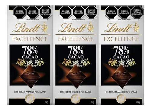 Pack X 3 Lindt Excellence 78 Cacao 100g Mercadolibre