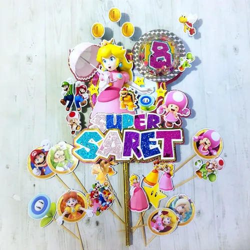 Combo Topper Para Tortas Y 12 Minitoppers Personalizado Mercadolibre