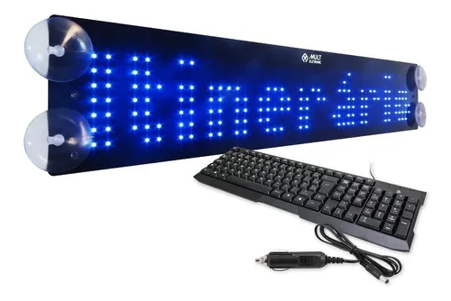 Painel Luminoso Led Itinerário Onibus Van Caminhão Azul | Frete grátis Painel Luminoso Led Itinerário Onibus Van Caminhão Azul | Frete grátis