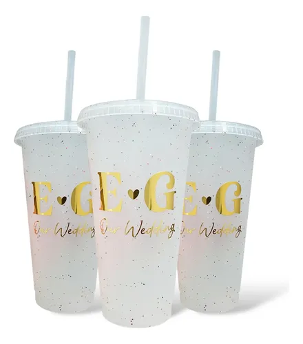 Vasos Personalizados Con Vinil Metálico. 70 Piezas | Meses sin interés