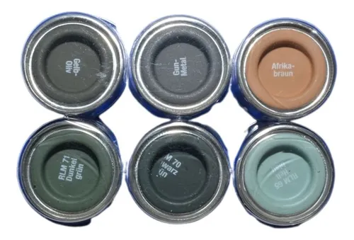 Set de esmalte sintético Revell 32340 Military de 6 colores | MercadoLibre Set de esmalte sintético Revell 32340 Military de 6 colores | MercadoLibre