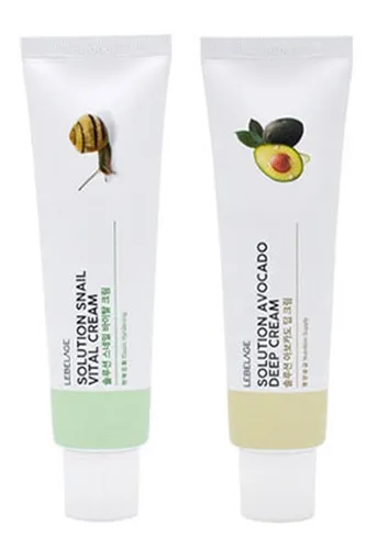 Crema Facial Coreana Solución De Caracol Y Aguacate 2pz Meses Sin