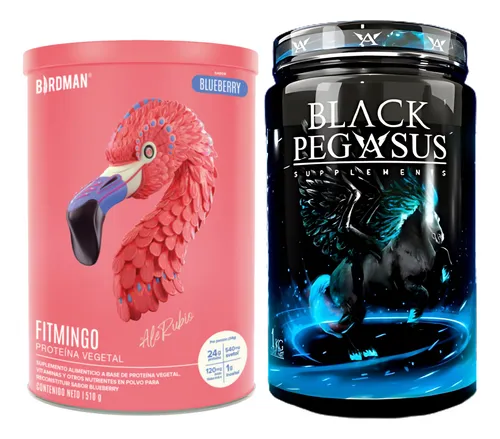 Kit Proteína Fitmingo 510g Birdman + Creatina 1 Kg Black P. | Meses sin interés