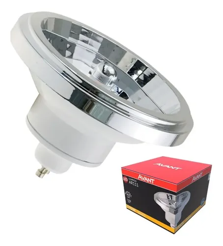 Kit 10 Lâmpada Ar111 Led 12w Gu10 2700k Branco Quente Avant | Frete grátis