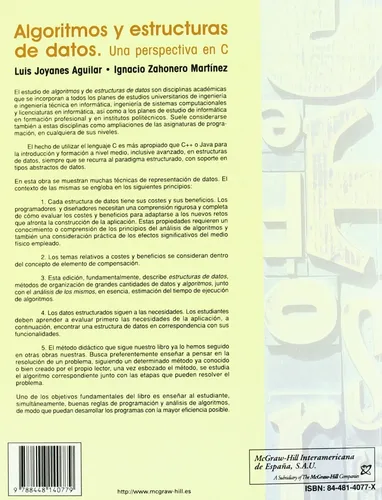 Algoritmos Y Estructuras De Datos - Una Perspectiva En C - Joyanes ... Algoritmos Y Estructuras De Datos - Una Perspectiva En C - Joyanes ...