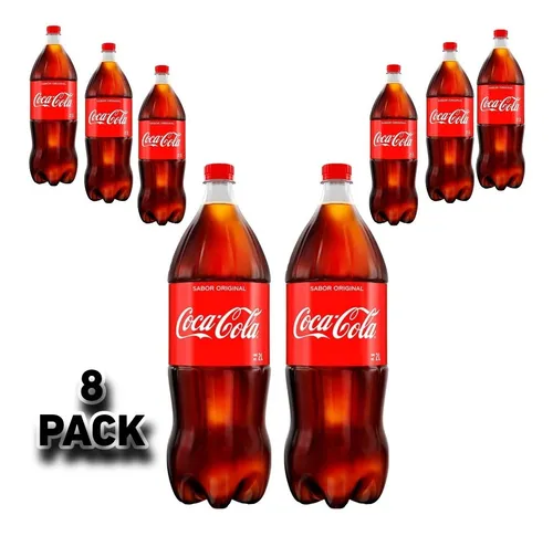 Paquete De 8 Refrescos Coca Cola De 2 Litros Pet Nr Paquete De 8 Refrescos Coca Cola De 2 Litros Pet Nr