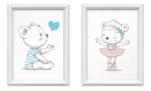 Cuadro decorativo Meu Rodapé Quadro Infantil Quarto Irmãos Ursinhos ... Cuadro decorativo Meu Rodapé Quadro Infantil Quarto Irmãos Ursinhos ...
