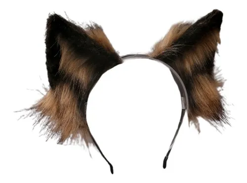 Faixa De Orelha De Lobo De Pelúcia Cabelo De Cachorro Lobo Parcelamento Sem Juros