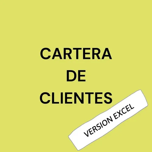 Planilla Personalizada Cartera De Clientes Excel en venta en Almirante ... Planilla Personalizada Cartera De Clientes Excel en venta en Almirante ...