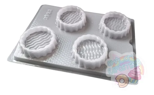 Molde Mediano Gelatina 4 Platos Canastas Jabon Choco Yeso Meses Sin