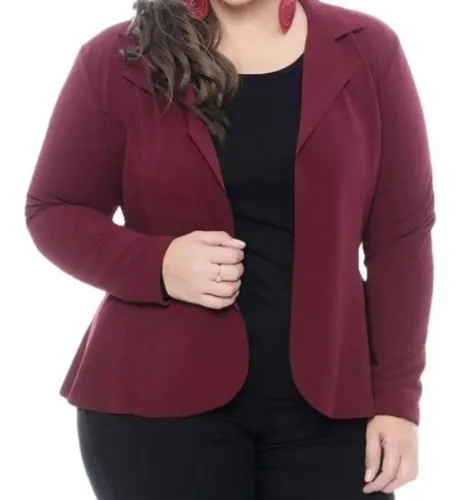 Kit 4 Blazer Neoprene Casaco Terninho Plus Size G1 G2 G3 Parcelamento