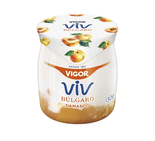 Iogurte Parcialmente Desnatado Búlgaro Calda Damasco Vigor Viv Pote
