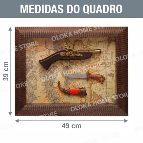 Quadro Retro Armas Antigas Decoração Garrucha Faca Mapa Old à venda em ... Quadro Retro Armas Antigas Decoração Garrucha Faca Mapa Old à venda em ...