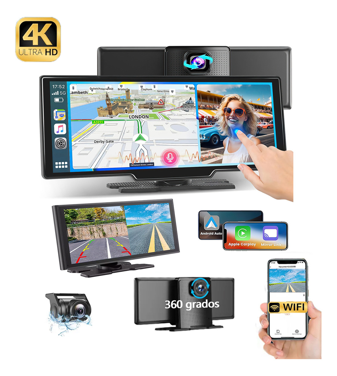 Review sistema multimedia Essgoo T8 con pantalla táctil