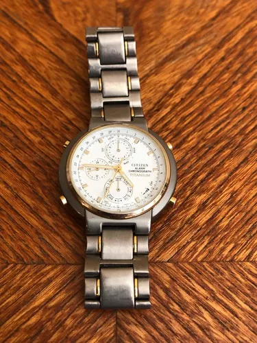 Reloj Citizen Chrono Quartz Titanium Vintage Con Detalle | MercadoLibre