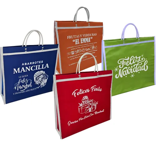 100 Bolsas De Mandado De 38x34x11cm. P. Canasta (tipo Lona) | Meses sin ...
