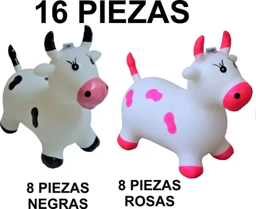 16 Piezas Vaca Montable Botador Inflable Machuka Surtida | Envío gratis