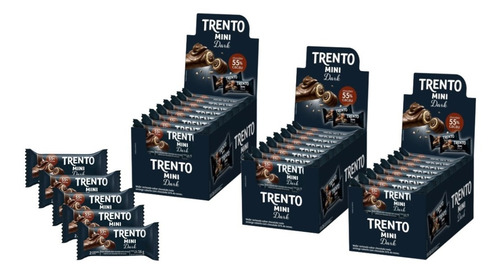 Chocolate Mini Trento Dark - Kit Com 3 Caixas 16 Unid Cada | MercadoLivre Chocolate Mini Trento Dark - Kit Com 3 Caixas 16 Unid Cada | MercadoLivre