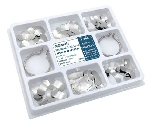 Kit Matrizes Metálicas Odontológicas Seccionadas Com Bandas | Frete grátis Kit Matrizes Metálicas Odontológicas Seccionadas Com Bandas | Frete grátis