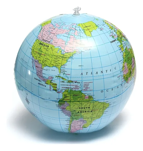Bola Inflável Mundo Terra Oceano Mapa Mundi Decorativo 30 Cm | MercadoLivre