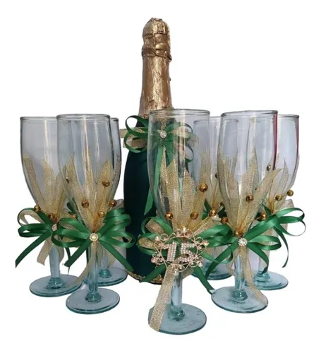 Copas De 15 Años En Color Verde Esmeralda | Meses sin interés