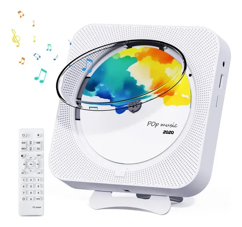 Cd Player Portable Bluetooth Con Doble Altavoz Y Control Rem | Meses ...