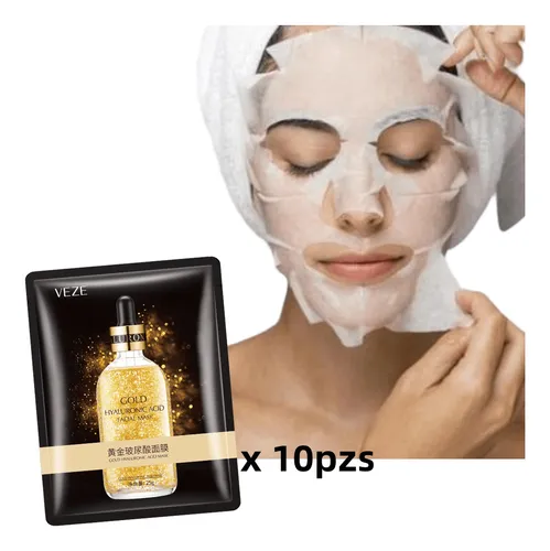Mascarillas Ácido Hialurónico De 24k 25ml Meses Sin Interés
