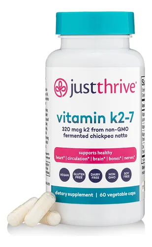 Suplemento Just Thrive Vitamin K2-7 Bone Heart Health 30 Dia | Parcelamento sem juros