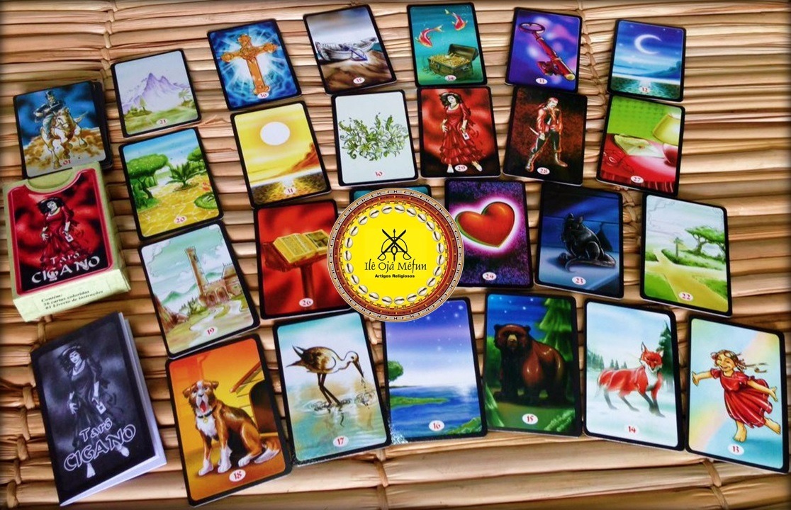 Baralho Tarô Cigano 36 Cartas Livreto Tarot Cigana Sorte Mercado Livre