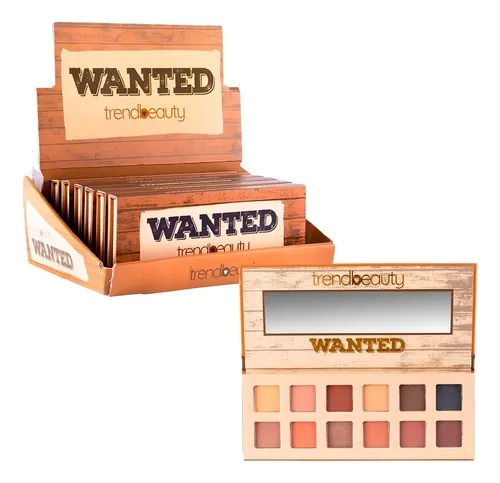 Trend Beauty Sombras Paleta Wanted Tbe12 B Color De La Sombra Varios