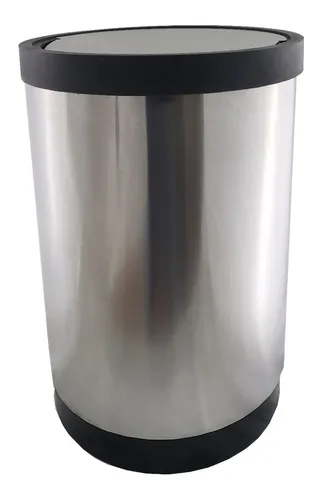 Bote Basura Cilíndrico Tapa Balancín Acero Inoxidable 84 Lt Bote Basura Cilíndrico Tapa Balancín Acero Inoxidable 84 Lt