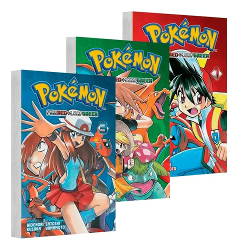 Mangá Pack Pokémon Firered And Leafgreen 01 A 03 Mercadolivre