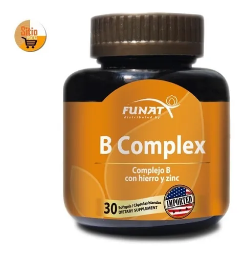 B Complex Vitaminas Del Complejo B Con Hierro Y Zinc D Funat | MercadoLibre