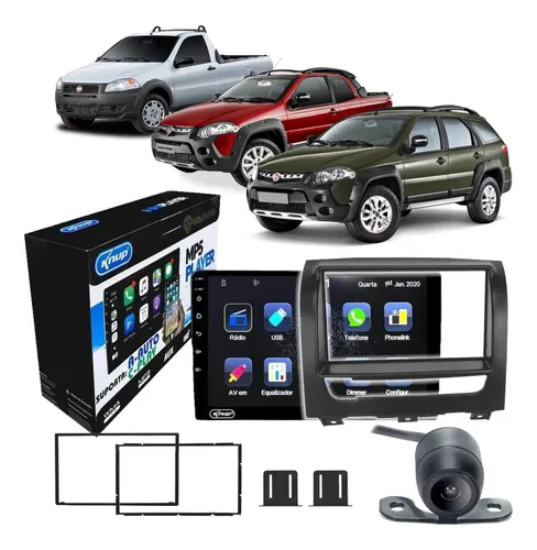 Som Central Midia Android Carplay Palio Weekend 2016 À 2019 ... Som Central Midia Android Carplay Palio Weekend 2016 À 2019 ...