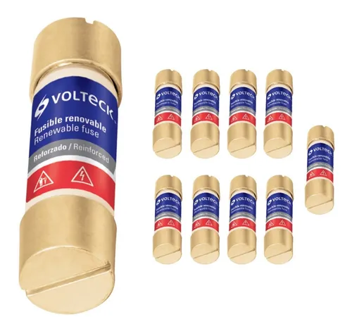 Fusible 60 A, Reforzado, Volteck, 10 Piezas 47279 Fusible 60 A, Reforzado, Volteck, 10 Piezas 47279