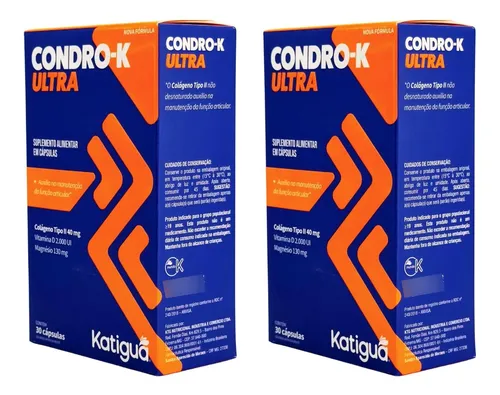 Kit 2 Suplemento Condro-k Ultra Colágeno Tipo Ii 30cps Ktg ... Kit 2 Suplemento Condro-k Ultra Colágeno Tipo Ii 30cps Ktg ...